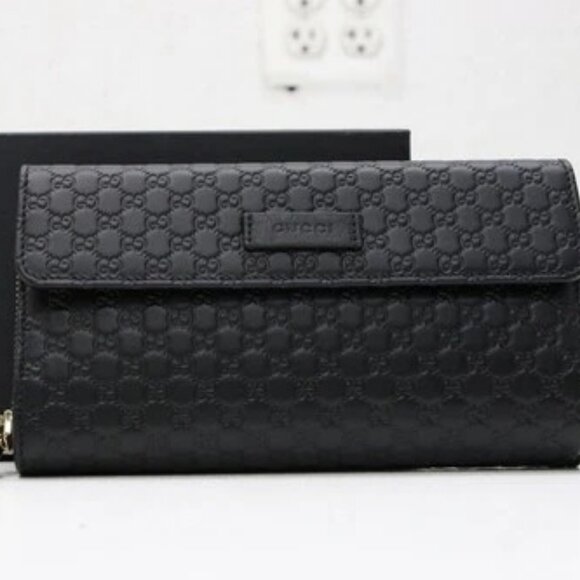 Gucci | Bags | Gucci Micro Guccissima Continental 449396 Womens Wallet ...